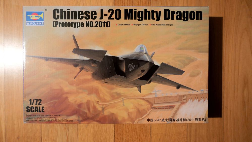 Trumpeter Chinese J-20 Mighty Dragon model kit (Neuf (Voir description ...
