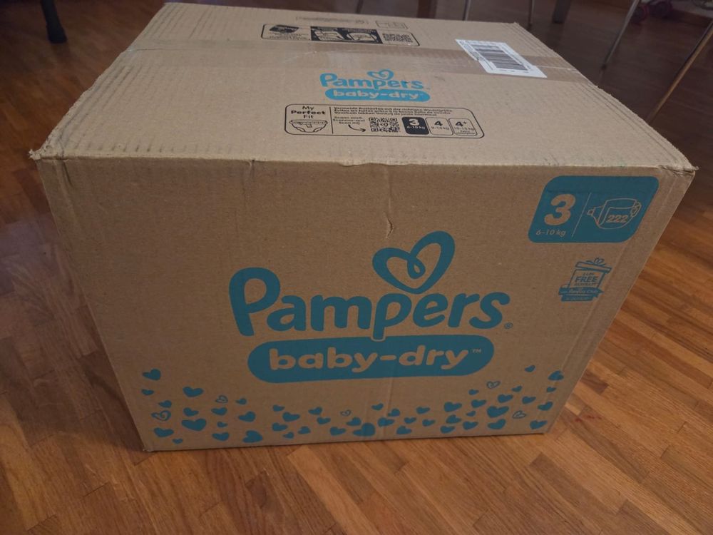 Pampers Baby-Dry Gr. 3 (6-10kg) - Originalverpackt! (Gebraucht) in ...