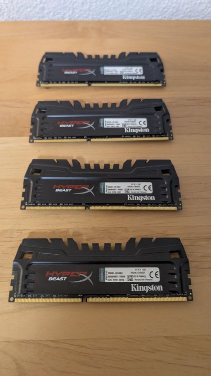 Kingston Hyper Beast 32 GB Ram (4x8GB) KHX24C11T3K4 | Kaufen auf Ricardo