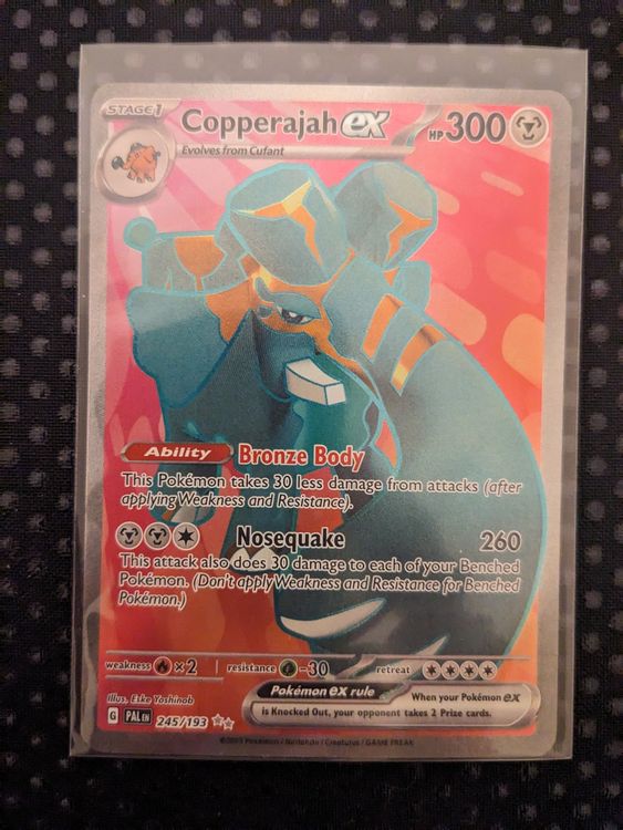 Pokémon Paldea Evolved - Copperajah EX 245/193 ( EN ) ab 1Fr (Neu ...