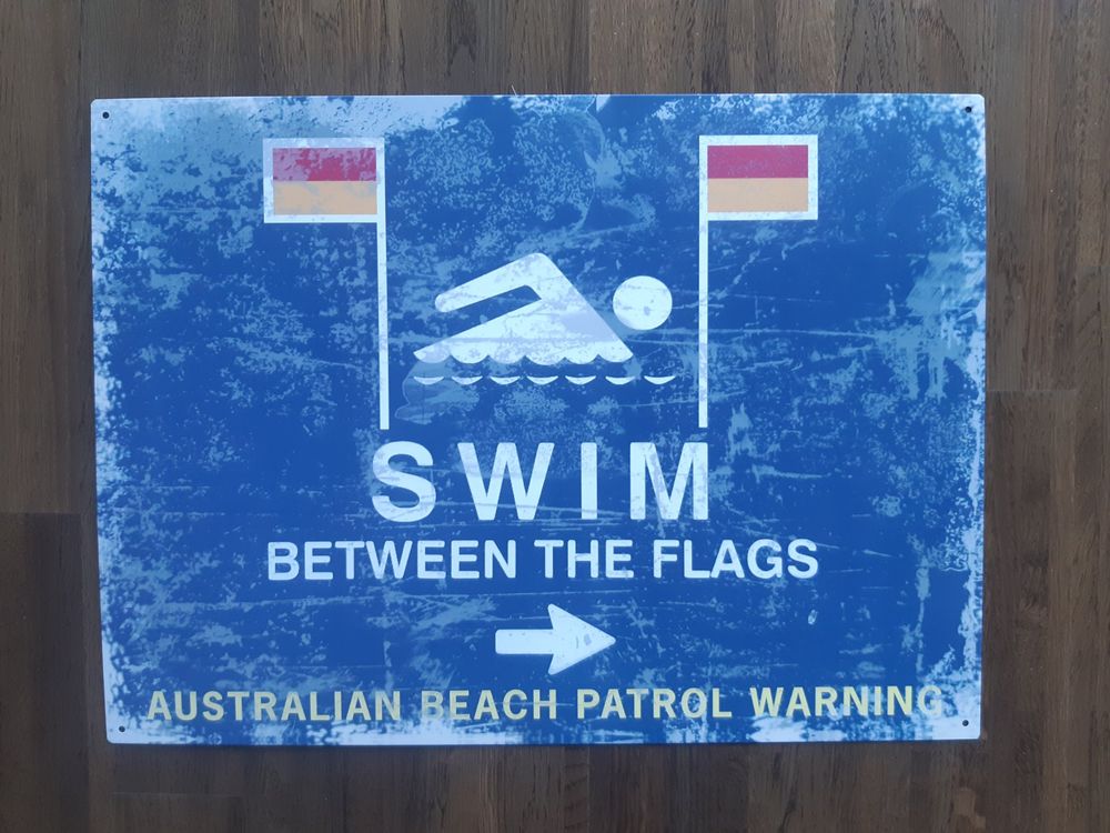 Schild Australien Swim between the Flags (Gebraucht) in Bassersdorf für ...