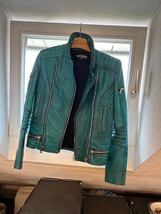 Lederjacke Turkis Damen