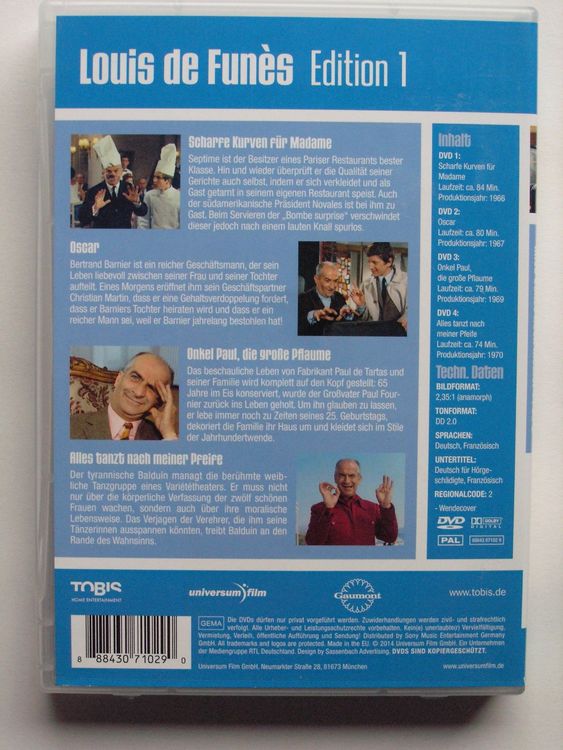 Louis de Funès Edition 1 (4 DVDs) | Kaufen auf Ricardo