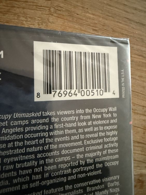 Occupy Unmasked DVD - Ungeöffnet (Neu und originalverpackt) in Goldach für CHF 9 – mit Lieferung ...