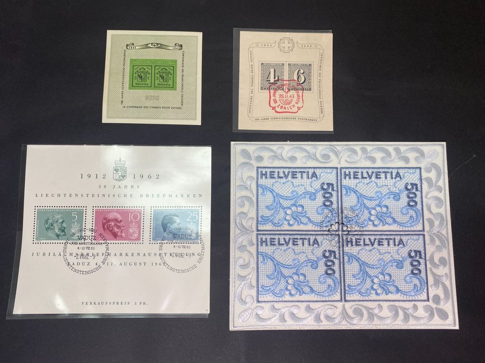 4 x Viererblock Schweiz und Liechtenstein (Gebraucht) in Lützelflüh-Goldbach für CHF 11 – mit ...