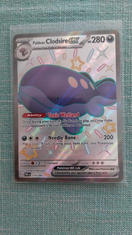 Paldean Clodsire ex shiny Fullart Paldean Fates (Neu (gemäss ...