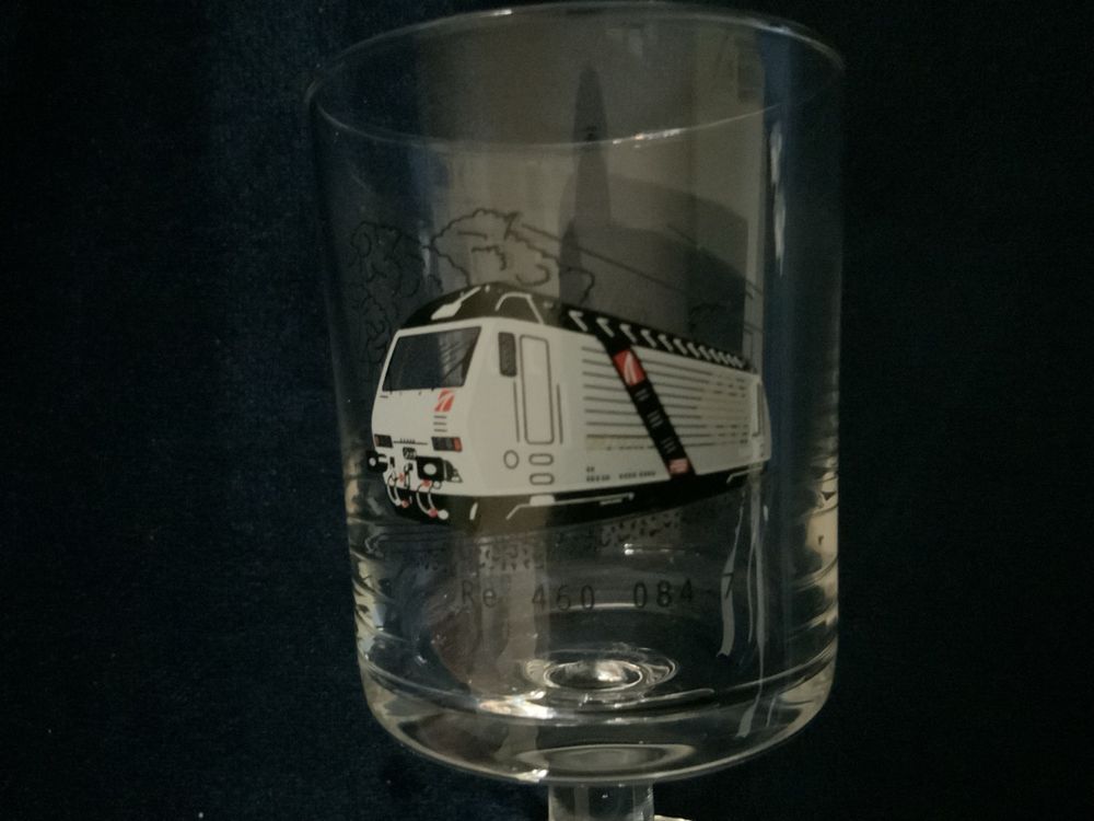 TRINKGLAS SCHWEIZER EISENBAHN SBB RE 460 084-7 (Neu (gemäss Beschreibung)) in Frauenfeld für CHF ...