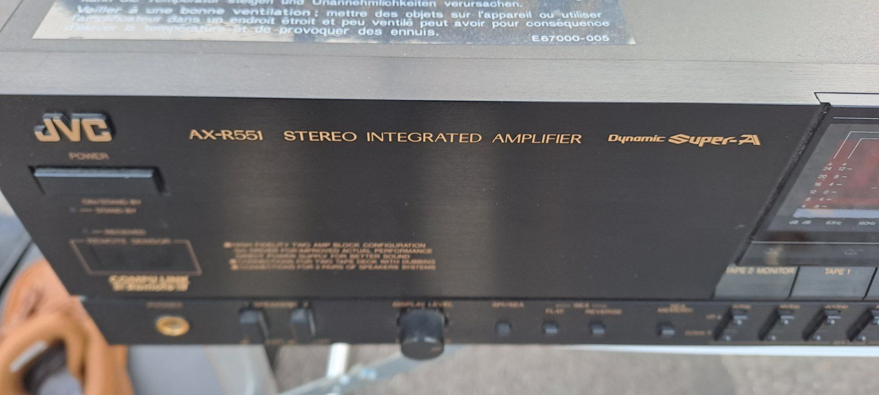 Joli amplificateur JVC vintage AX-R551 (Gebraucht) in Genève für CHF ...