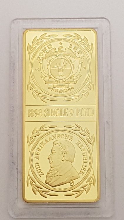 XXL SammlerBarre "SINGLE 9 POND" Gold | Kaufen auf Ricardo