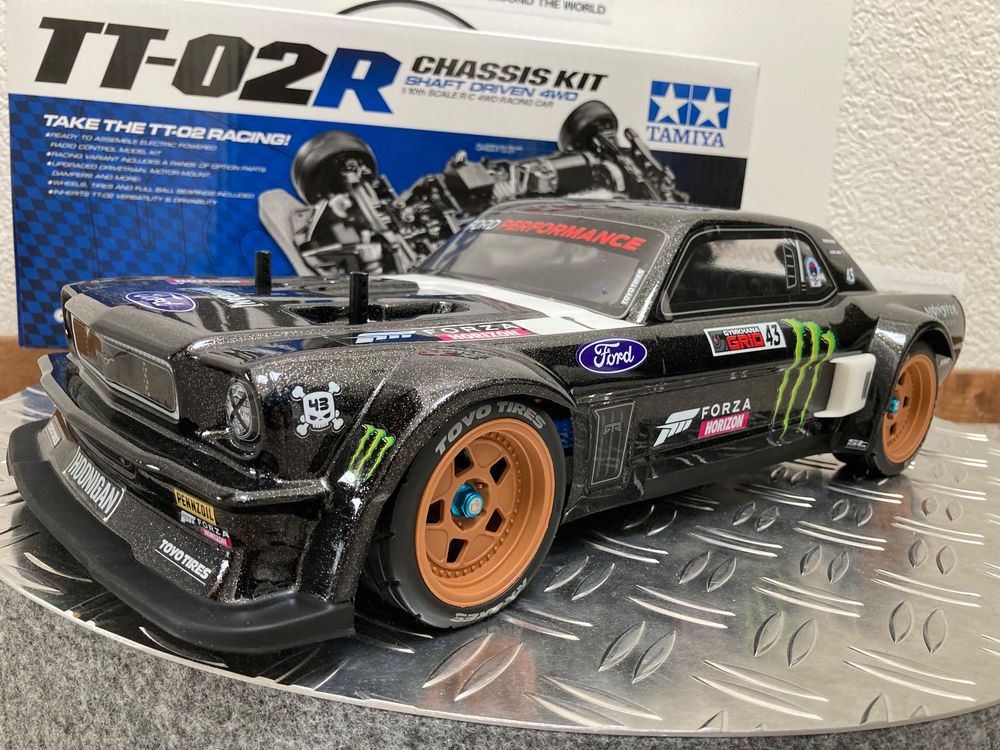 Tamiya TT-02R Chassis & Karosserie "Ken Block HOONICORN" NEU (Neu (gemäss Beschreibung)) in ...
