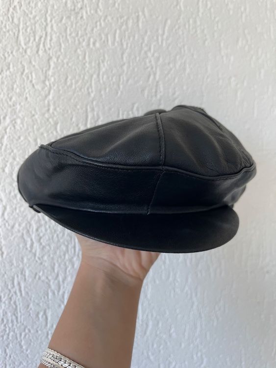 Echtleder Beret Hut Gr.L | Kaufen auf Ricardo