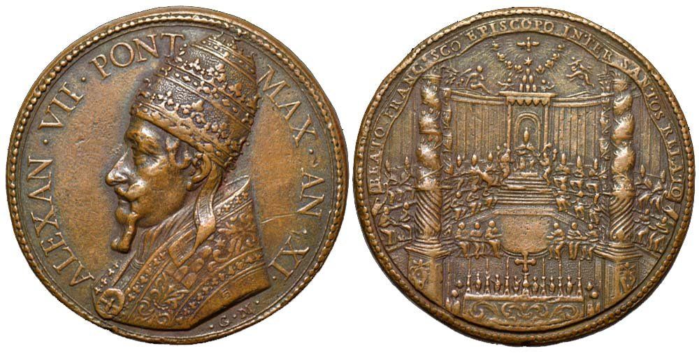 b- Rom, Alexander VII., Medaille AN XI (1665) | Kaufen auf Ricardo