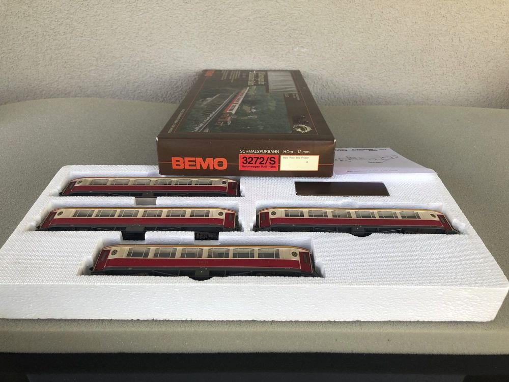 BEMO 3272/S Salonwagen-Set 4tlg RhB H0m (Gebraucht) in Echandens für CHF 125 – mit Lieferung auf ...