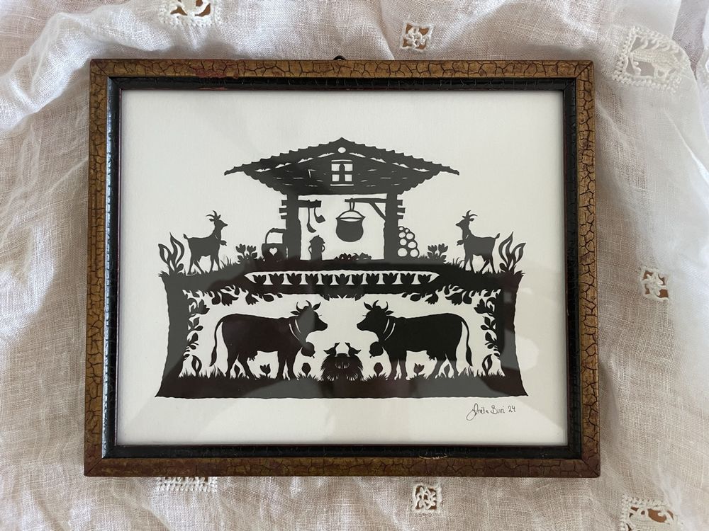 Scherenschnitt von Anita Buri (Neu (gemäss Beschreibung)) in Konolfingen für CHF 65 – mit ...