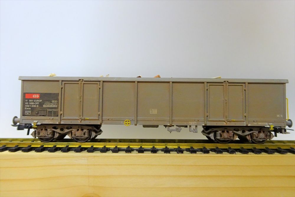 Roco Set à 2 SBB Hochbordwagen. Gealtert. DC. Neuwertig. | Kaufen auf Ricardo