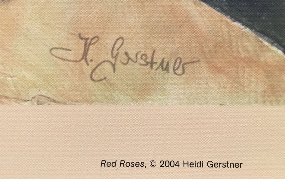 Heidi Gerstner 2 Lithographien: "White Roses und Red Roses" (Gebraucht ...
