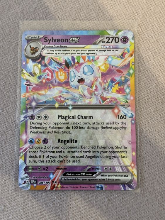 Pokémon Sylveon EX 086/191 Surging Sparks (SV08) (Neu (gemäss ...