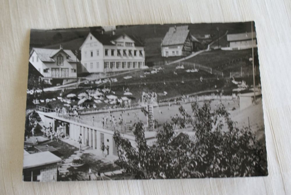 AK Rehetobel, Schwimmbad, belebt, Sprungbrett | Kaufen auf Ricardo