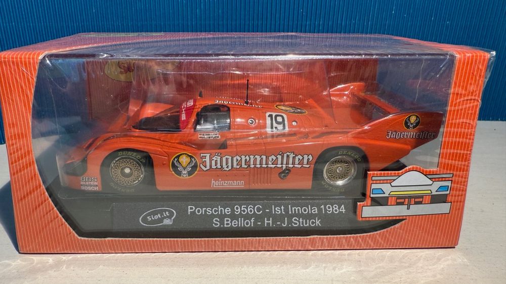 PORSCHE 956C Jägermeister «1st. IMOLA 1984» Slot.it 1:32 NEU (Neu und ...