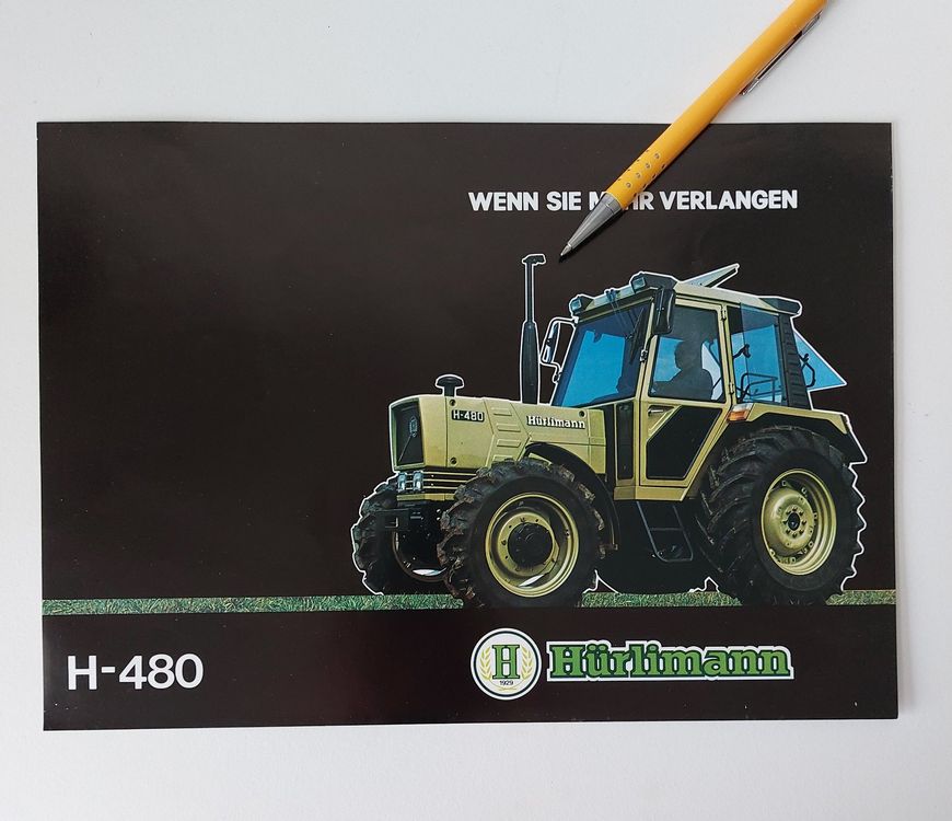 Prospekt Traktor Hürlimann H 480 (Gebraucht) in Schenkon für CHF 20 ...