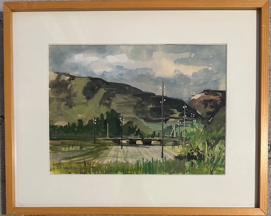 Reneé Yolanda Hauser (1919-2008) Landschafts Aquarell (Gebraucht) in Root für CHF 19 – mit ...