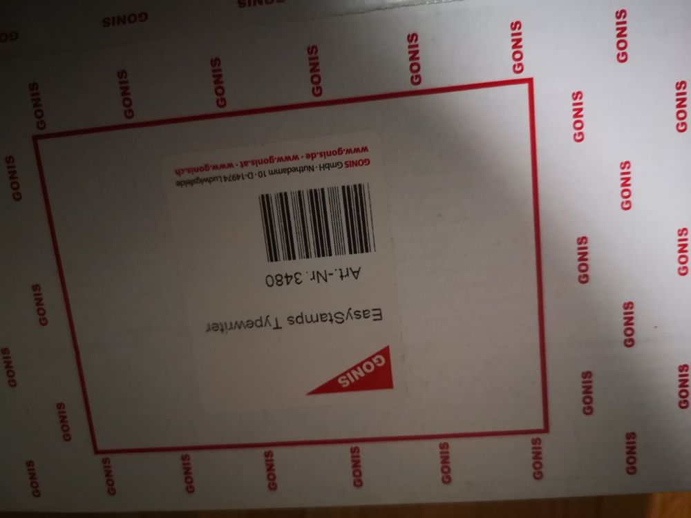 Gonis Easystamps Alphabet Typewriter (Gebraucht) in für CHF 37 – mit Lieferung auf Ricardo kaufen