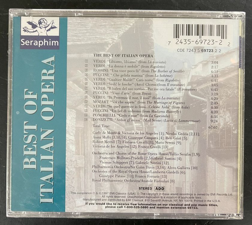 The Best of Italian Opera - CD - Ungepackt (Neu und originalverpackt ...