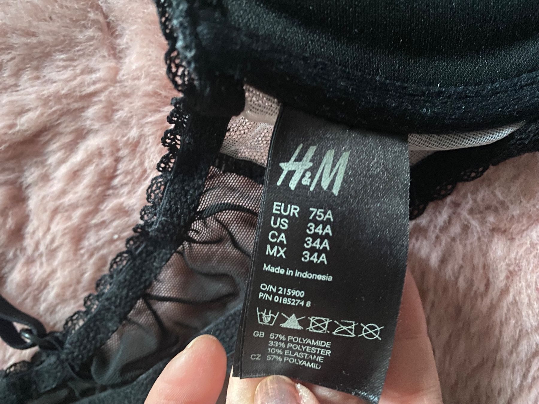 À vendre : un Soutien-gorge noir rose à pois, 75A (D'occasion) à Morges ...