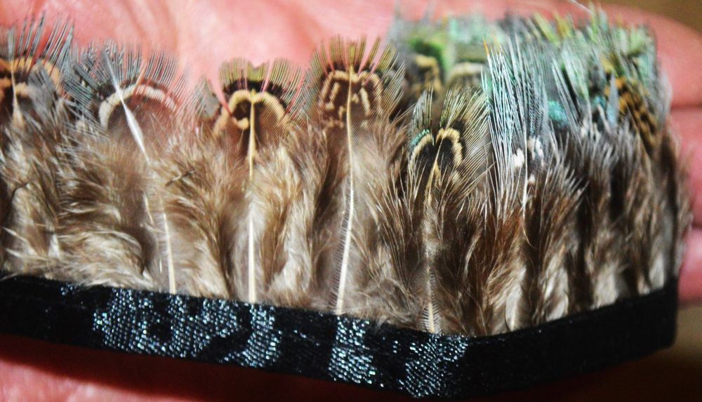 Deko Federn 480 – Band mit Federn – Fasan –Girlande- 1 Meter | Kaufen ...