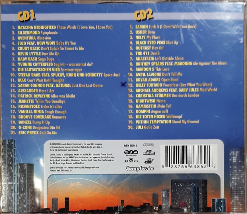 Bravo Hits - The Hits 2004, 2CD Hit Compilation Sampler 2004 | Kaufen ...