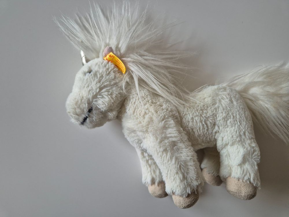 Stehendes Einhorn Steiff weiss - 18 cm (Gebraucht) in Zürich für CHF 15 ...