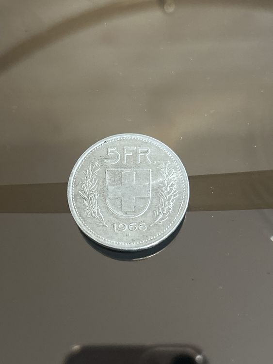 5 Franken 1966 B Schweiz (Gebraucht) in Zürich für CHF 10 – mit Lieferung auf Ricardo kaufen