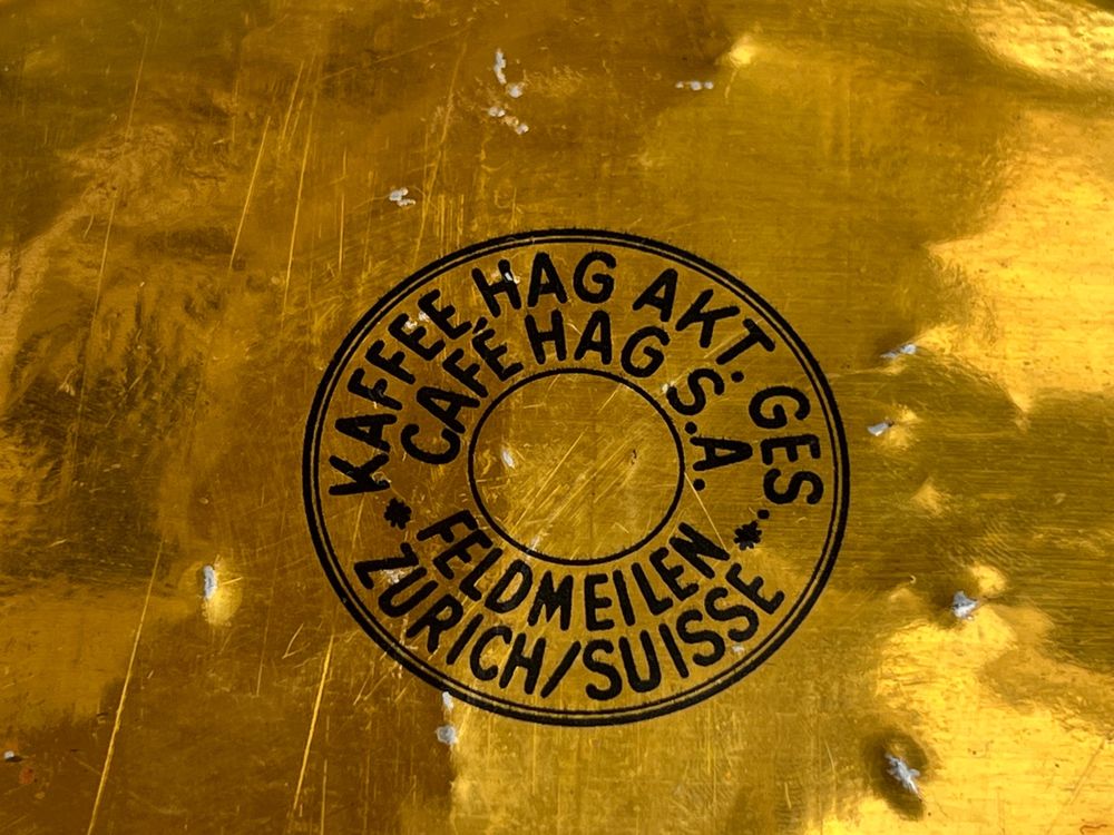 Cafe Hag Blechdose retro Werbung Dose Kafidose Kaffer (Gebraucht) in ...