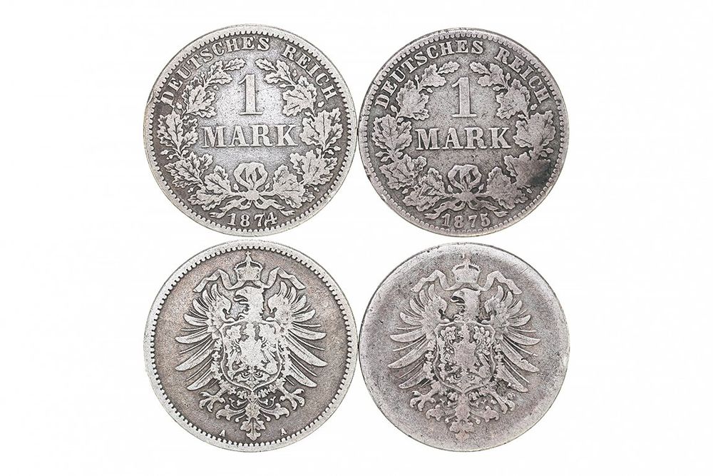 Deutsches Reich 1 Mark von 1874 & 1875. Ab 1.-- | Kaufen auf Ricardo
