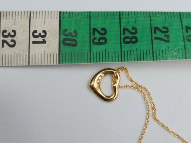 18 Karat Gold Tiffany &Co.Kette Diamanten Anhänger NP1400 (Gebraucht ...