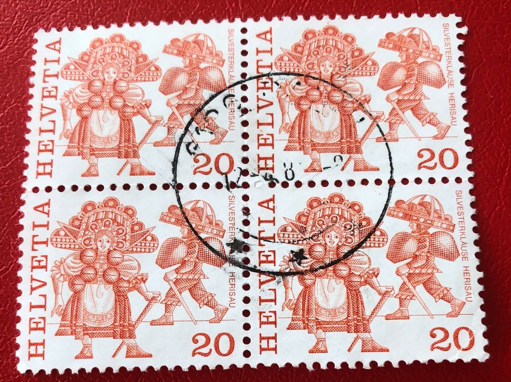 4 er Block Nr.596 mit Stempel (Gebraucht) in für CHF 0.35 – mit ...