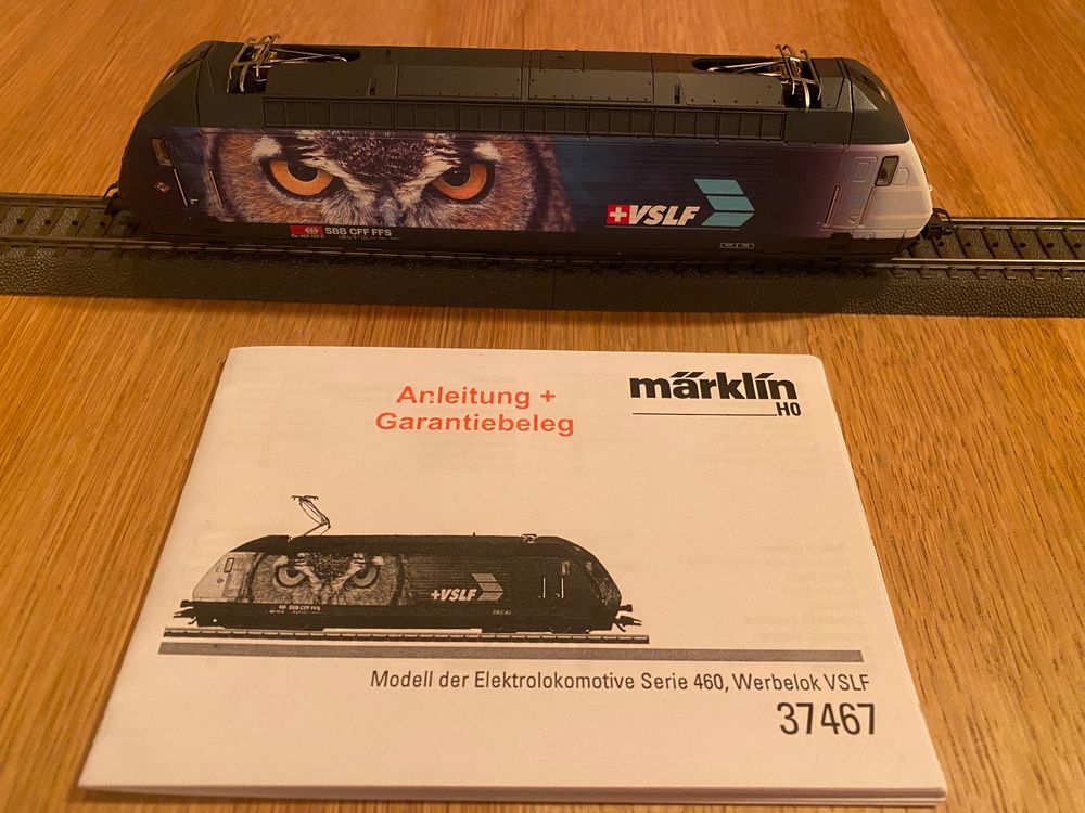 Märklin 37467 Re 460 SBB Eule Lok VSLF Digital H0 (Neu (gemäss ...