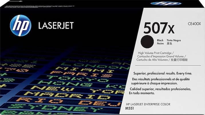 Neue HP 507X Tonerkartusche Schwarz CE400X (Neu und originalverpackt ...