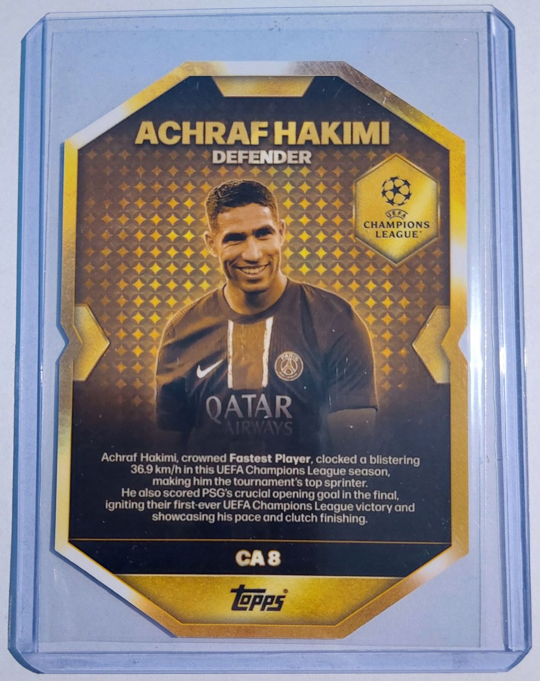 Topps 2025 Match Attax Chrome Award Shield Achraf Hakimi WOW (Gebraucht ...