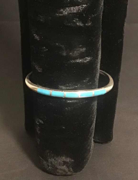 Designer Silber Armreife mit Türkis Steinen | Kaufen auf Ricardo