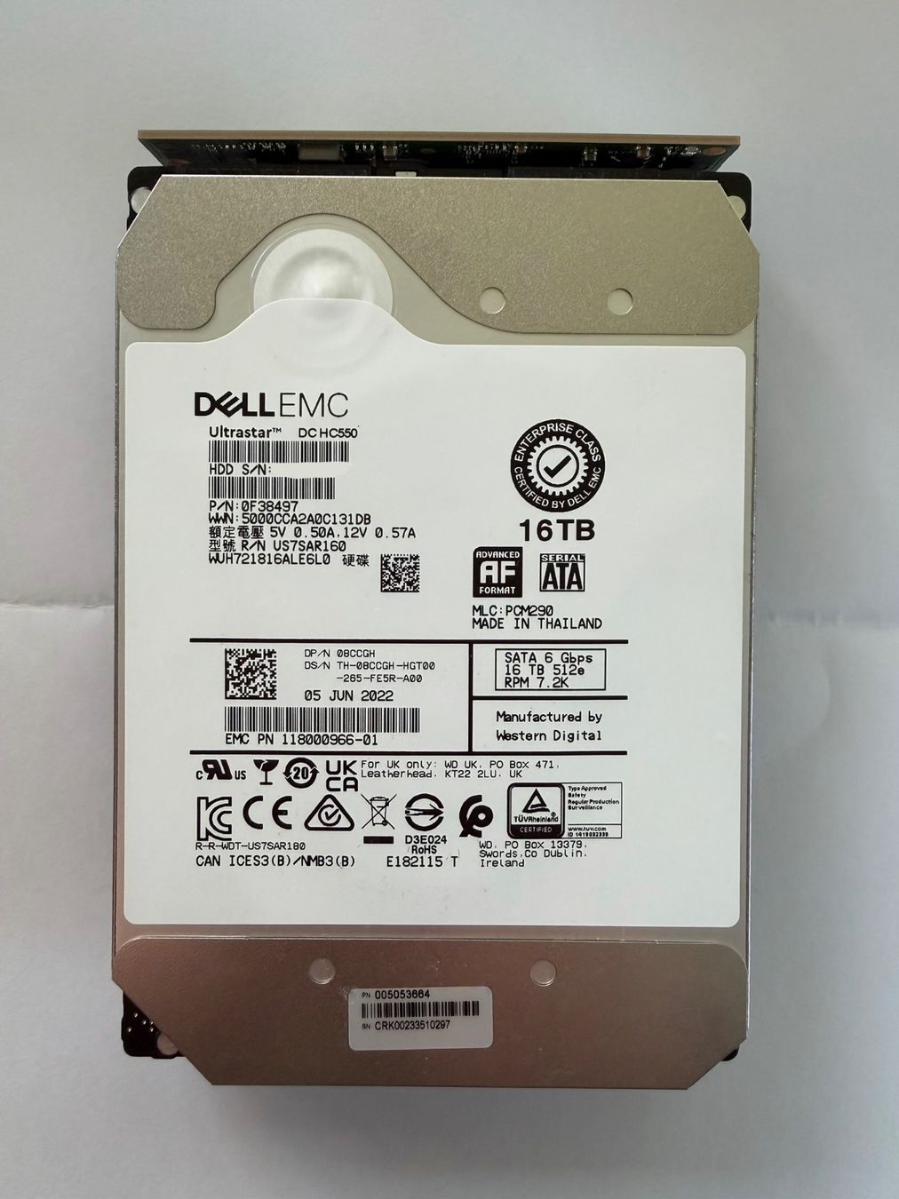 ENTERPRISE DELL EMC HDD 16TB SATA 6.0 Gbps (Gebraucht) in Zürich für ...