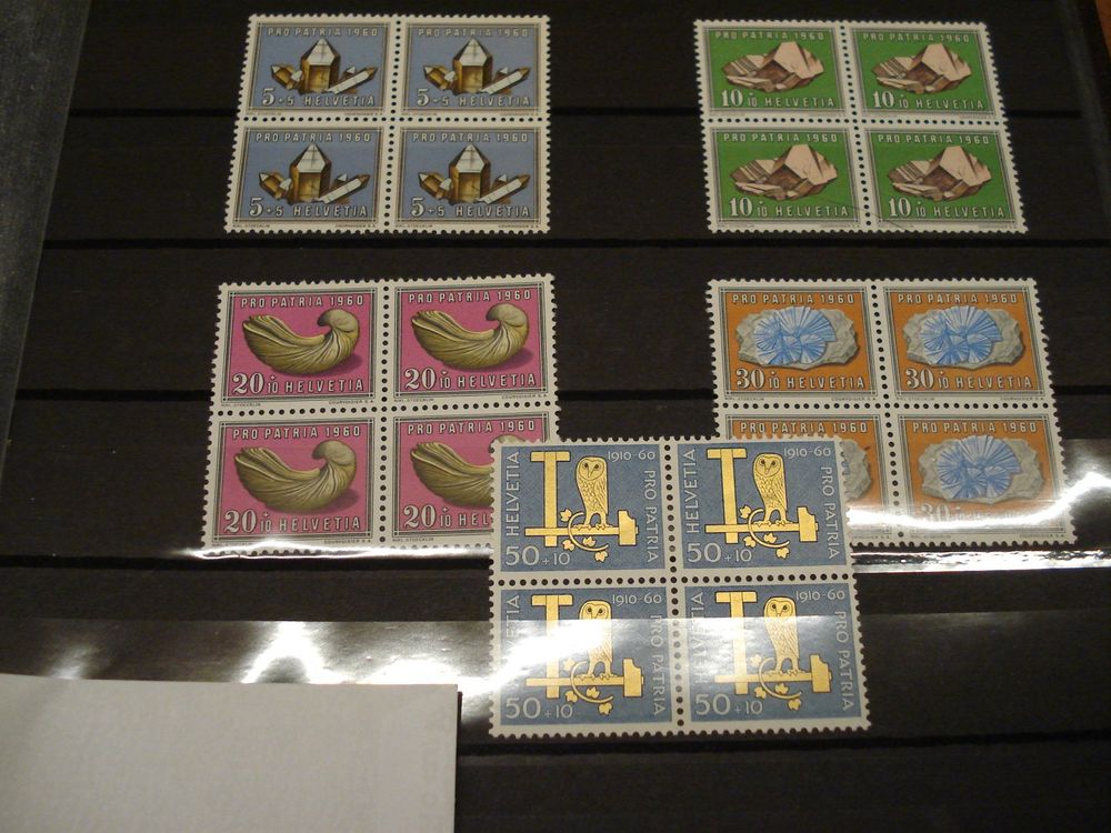 Satz 4erblocks Pro Patria 1960, * (Gebraucht) in Niederwil AG für CHF 1.1 – mit Lieferung auf ...