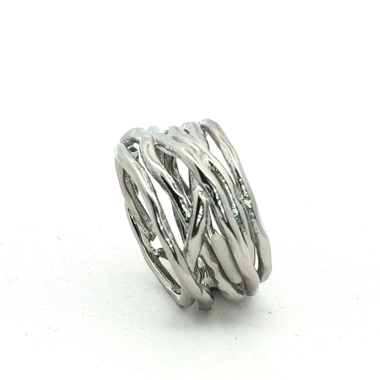 Edelstahl Wickel Ring Ringgrösse 58 (Neu (gemäss Beschreibung)) in ...
