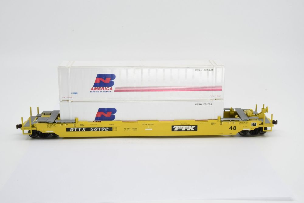 Walthers - 2 Stück Well Cars mit Container DTTX & BN | Kaufen auf Ricardo