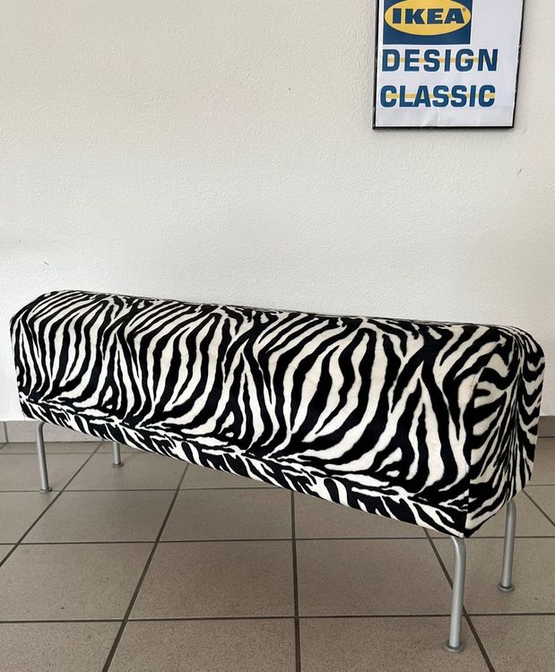 Ikea Classic 2000s Bench, Pastill Zebra Bank Hocker Sitzbank (Gebraucht ...