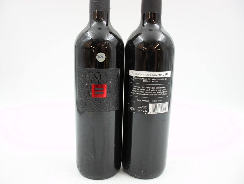 5x Summa Summarum Negroamaro Puglia IGP Rotwein (25101460Z) (Neu ...