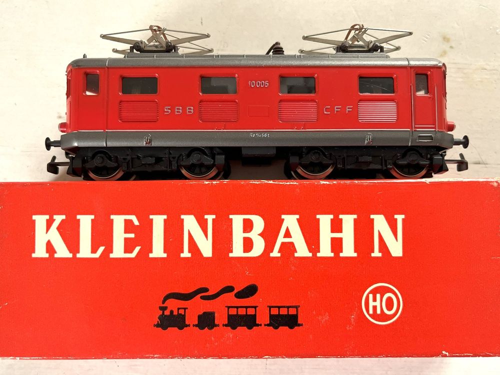 Selten: Kleinbahn H0, Re 4/4 I SBB rot in OVP, Gleichstrom (Defekt) in ...