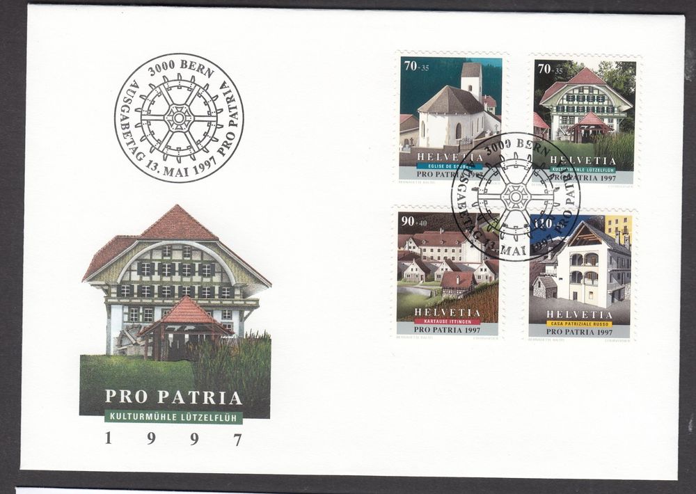 PRO PATRIA FDC 1997/ Kulturgüter und Landschaften II ab 1.- | Kaufen auf Ricardo