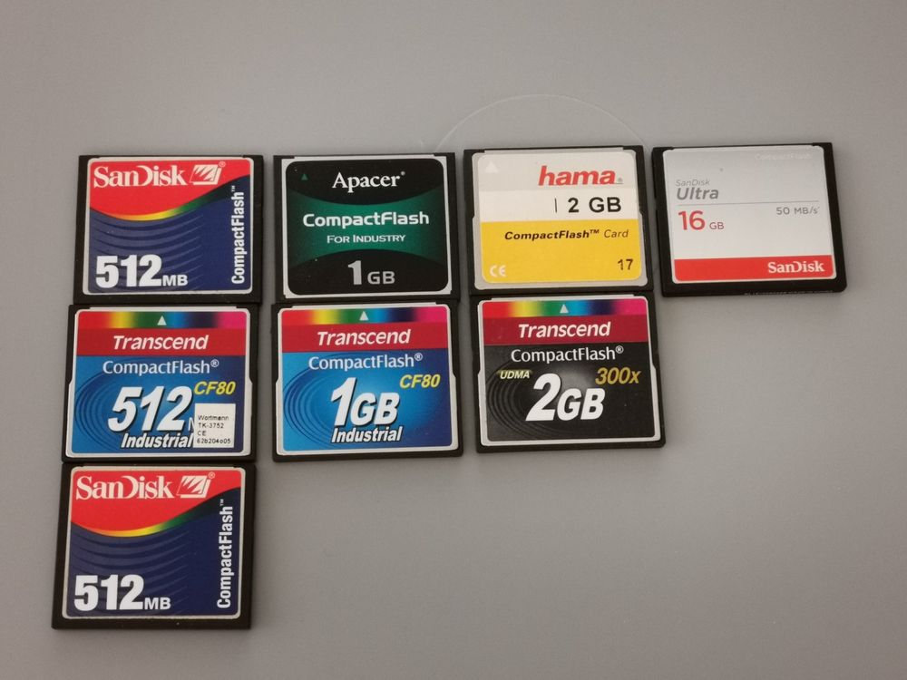8 Compact Flash Karten | Kaufen auf Ricardo