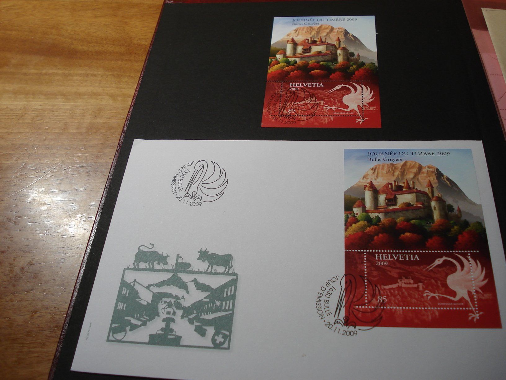 Set Block 2009, FDC und Lose ET-o, Tag der Briefmarke Bulle (Gebraucht ...